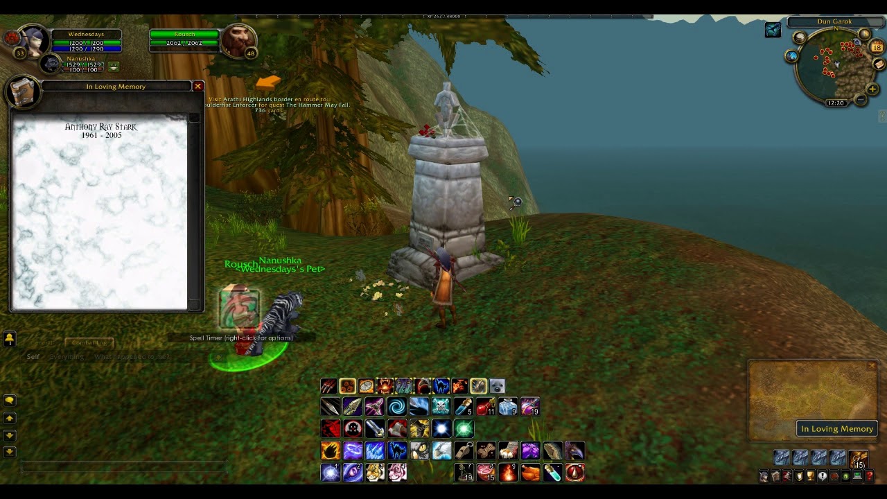 Anthony Ray Stark sírjának története a WoW-ban - YouTube