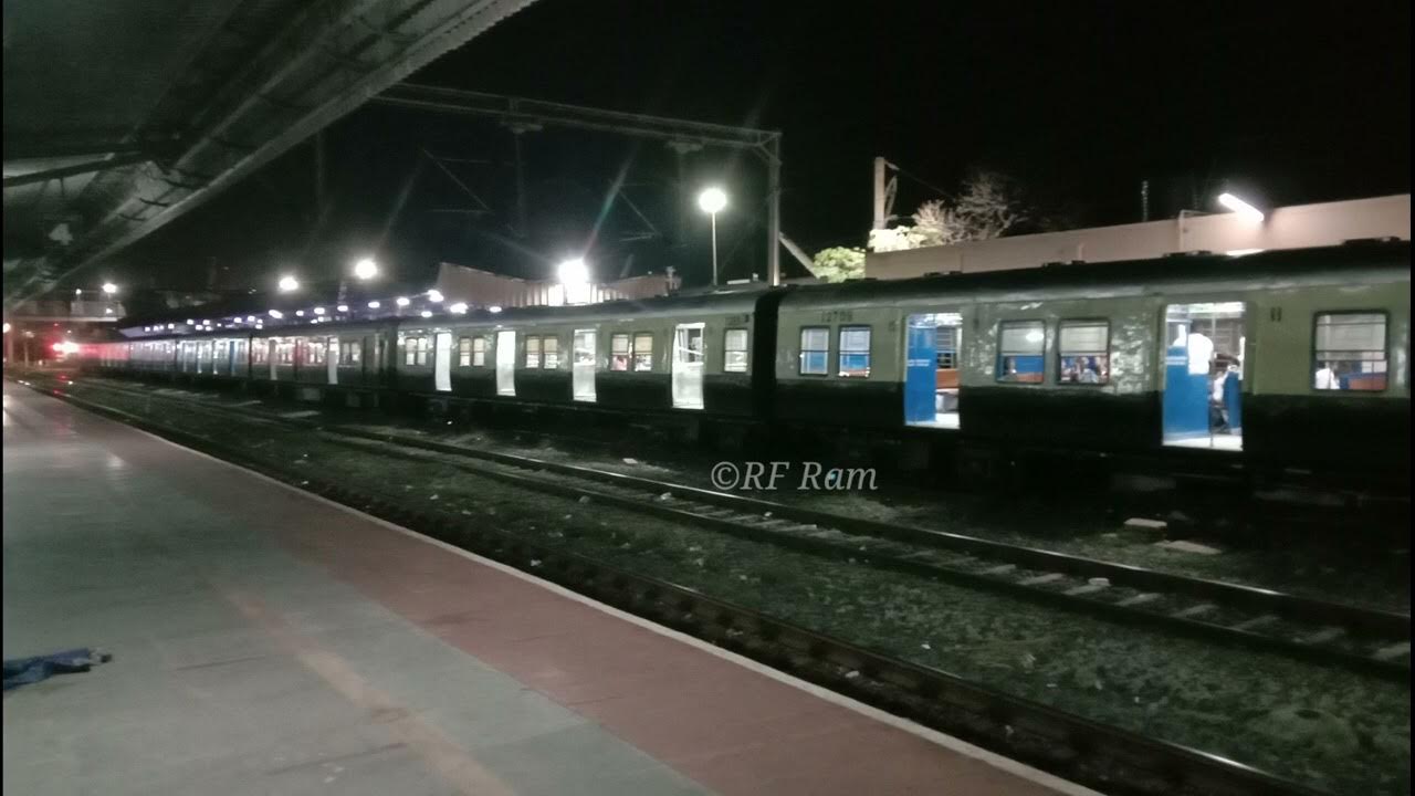 Chengalpattu EMU train announcement at Chennai Beach station - YouTube