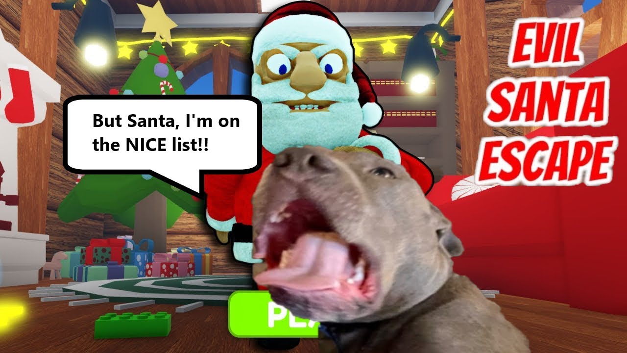 Ronnie and Meatball troll each other in Evil Santa Escape in Roblox ...