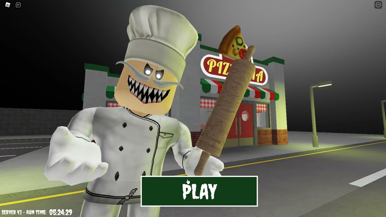 Evil Pizza Guy trying to turn me into Pizza- Roblox - YouTube