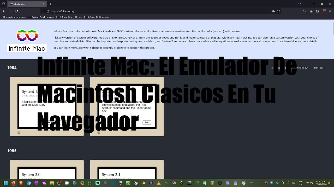 Infinite Mac: El Emulador De Macintosh Clásicos En Tu Navegador - YouTube