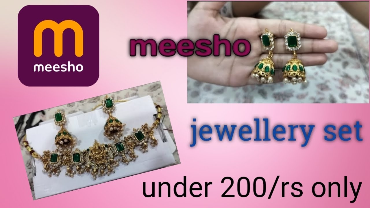 Meesho jewelry set under Rs.200 ||🤩 temple jewelry ||bindu's world999 # ...
