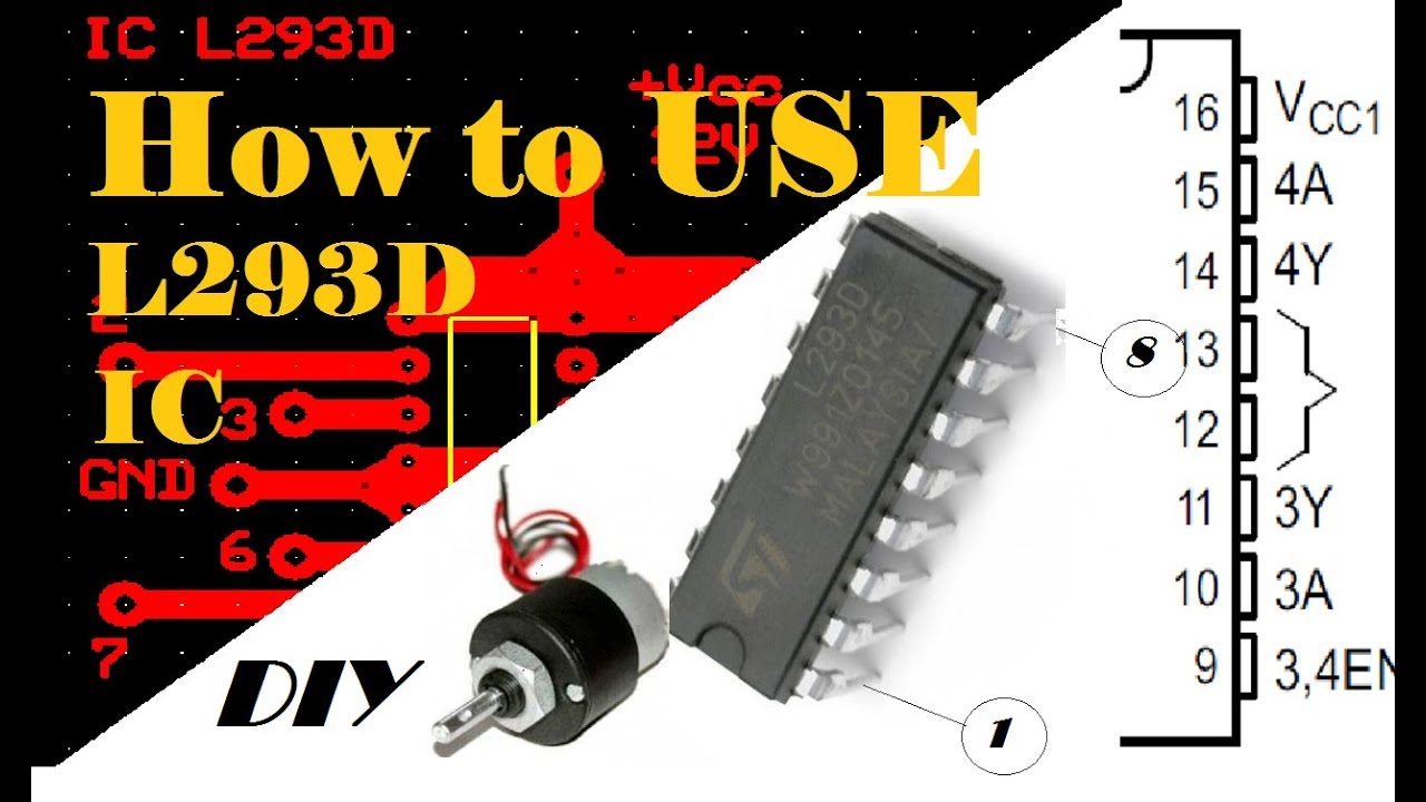 How to Use L293D IC - YouTube