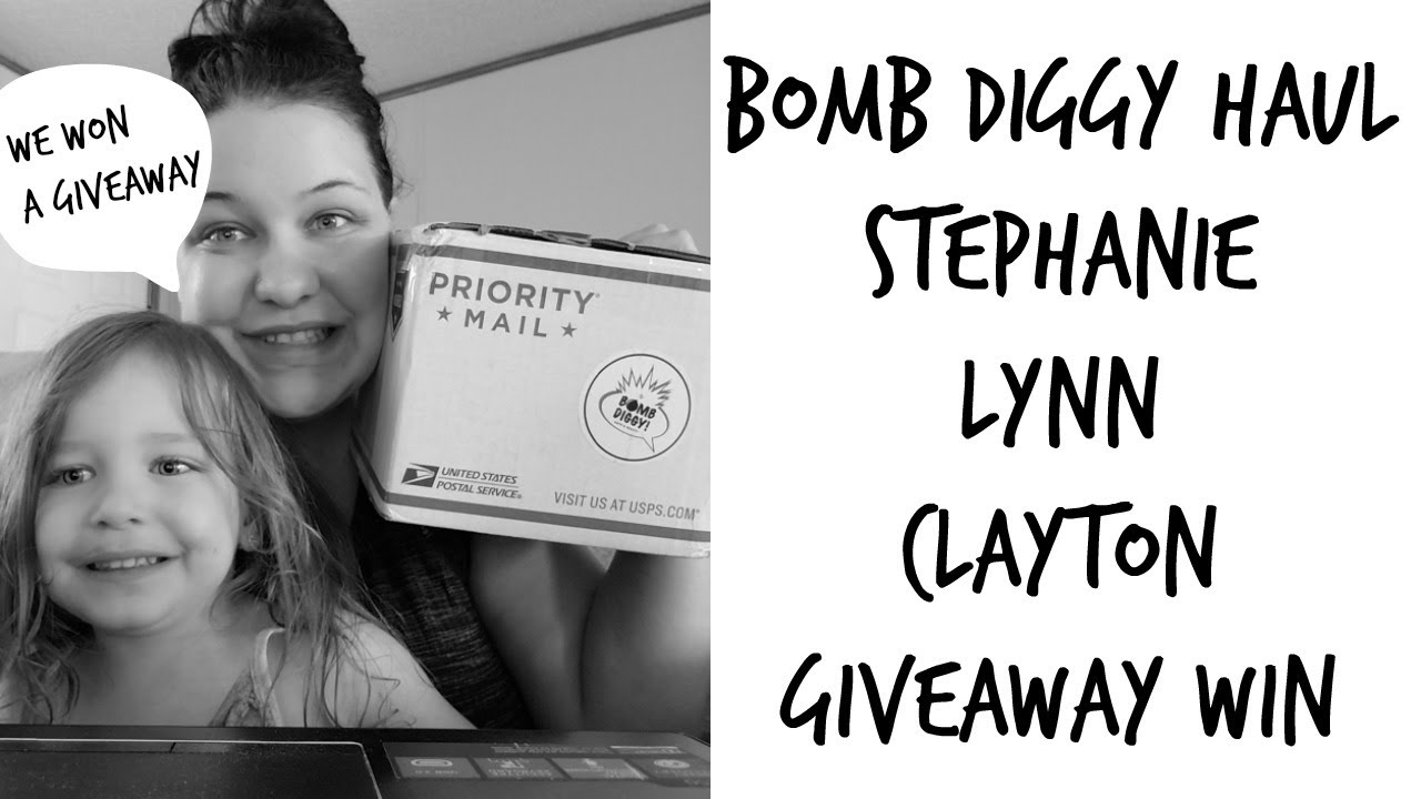 Bomb Diggy Haul | Stephanie Lynn Clayton Giveaway Win - YouTube