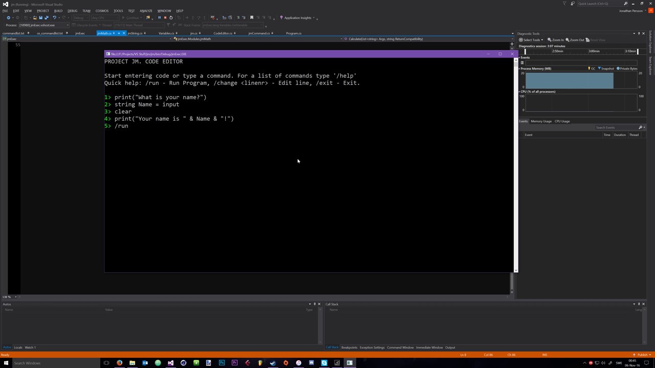 My Programming Language Creating Variables And Printing Dev Log 1 1787