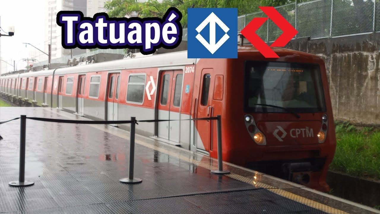 CPTM E METRÔ - Movimentação de Trens na estação Tatuapé - YouTube