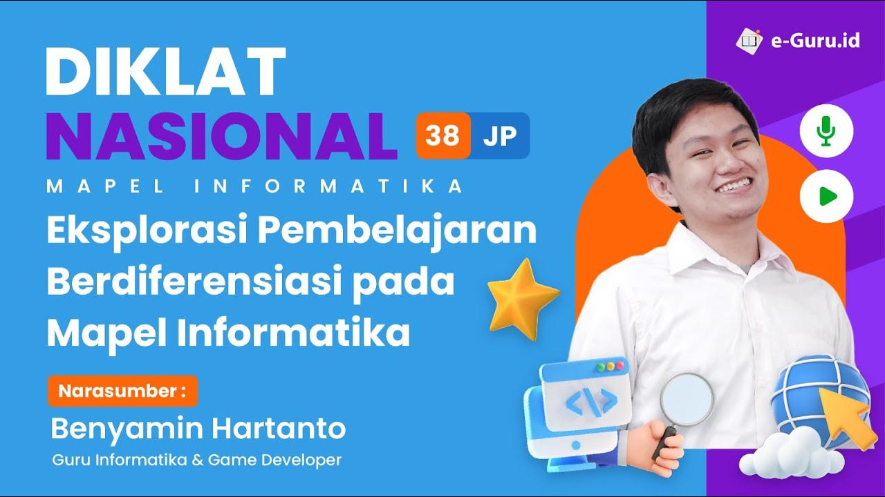 #1 Diklat 38JP : Eksplorasi Pembelajaran Berdiferensiasi pada Mapel Informatika - YouTube