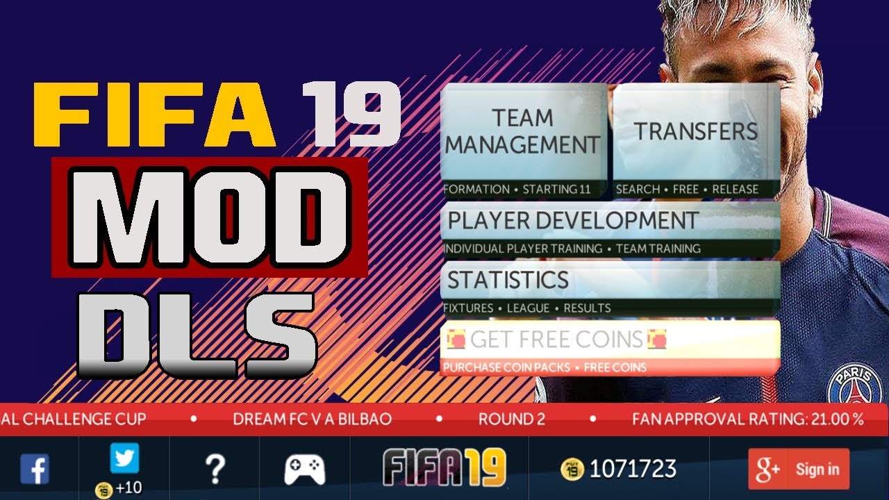 FIFA 19 Mod DLS CLASSIC NEW HD Graphics.... - YouTube