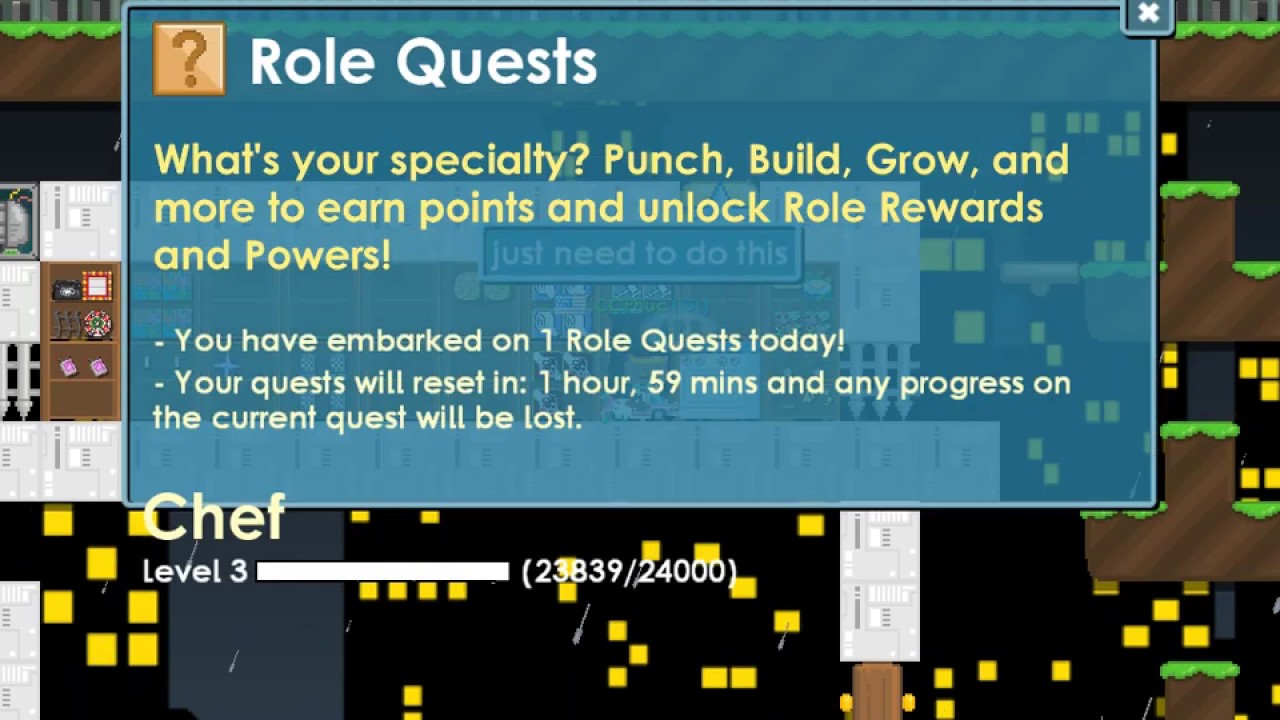 Growtopia: Chef role lv3 to lv4 - YouTube