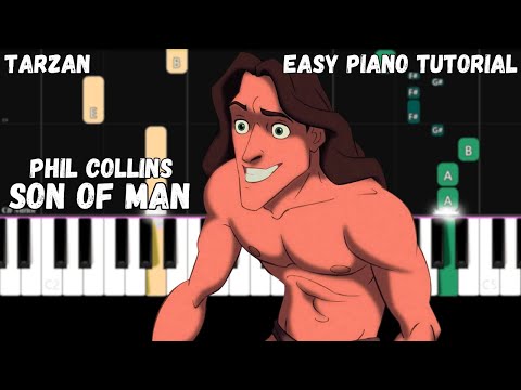 Phil Collins - Son of Man - Tarzan (Easy Piano Tutorial)