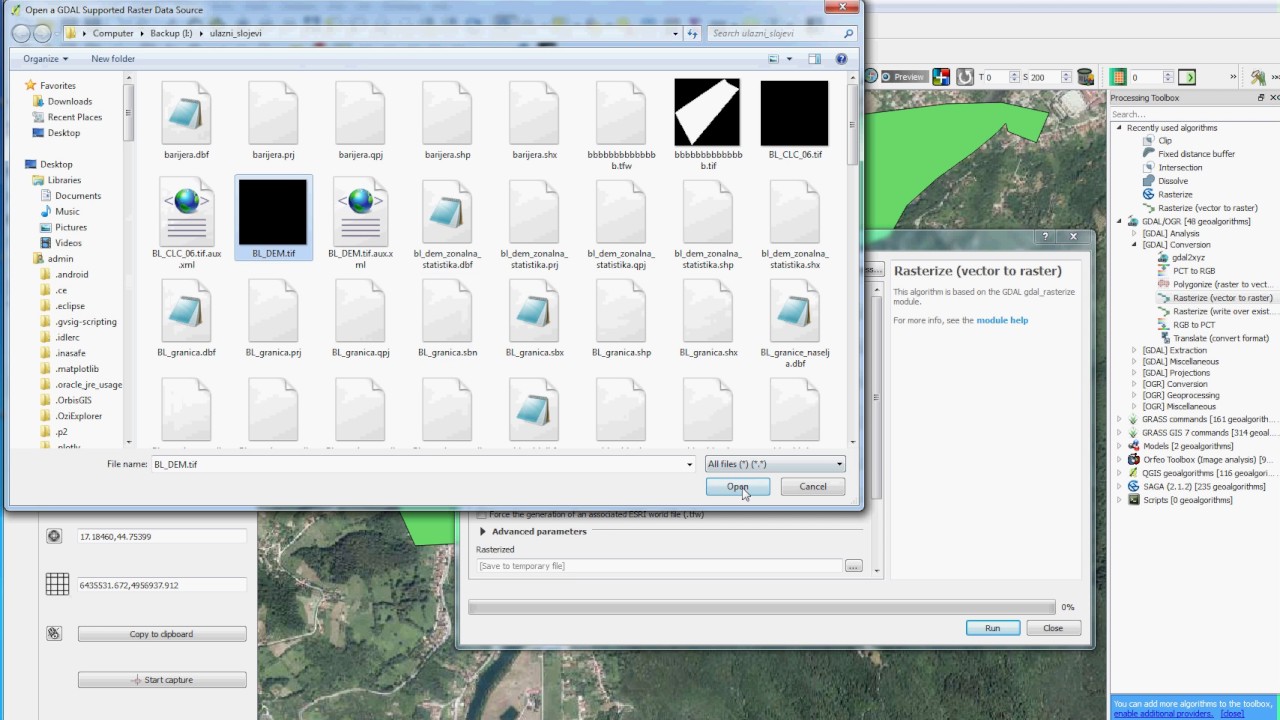 QGIS-GRASS: Cost Path Analysis - YouTube