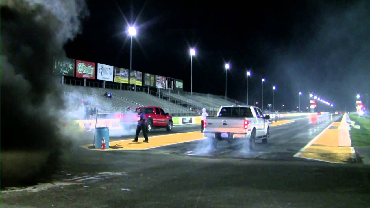 2014 Ford F150 EB FX4 1/4 Mile Drag Racing vs Hemi C300, CTS-V, HD2500 ...