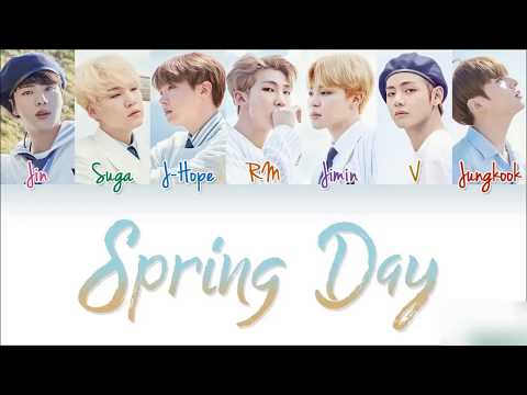 BTS (防弾少年団) - 'Spring Day (Japanese Ver.)' [Color Coded Kanji|Rom|Eng lyrics]