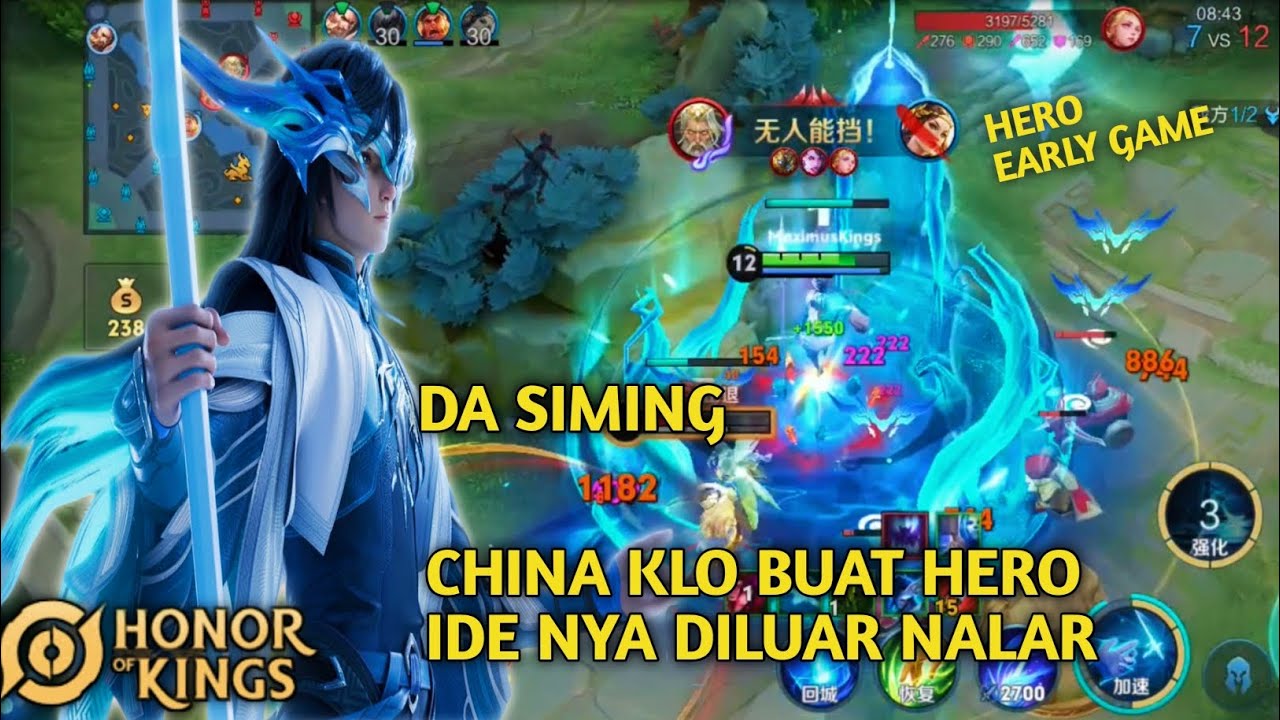 Honor Of Kings - DA SIMING' - GAMEPLAY - CHINA KLO BUAT HERO IDE NYA ...