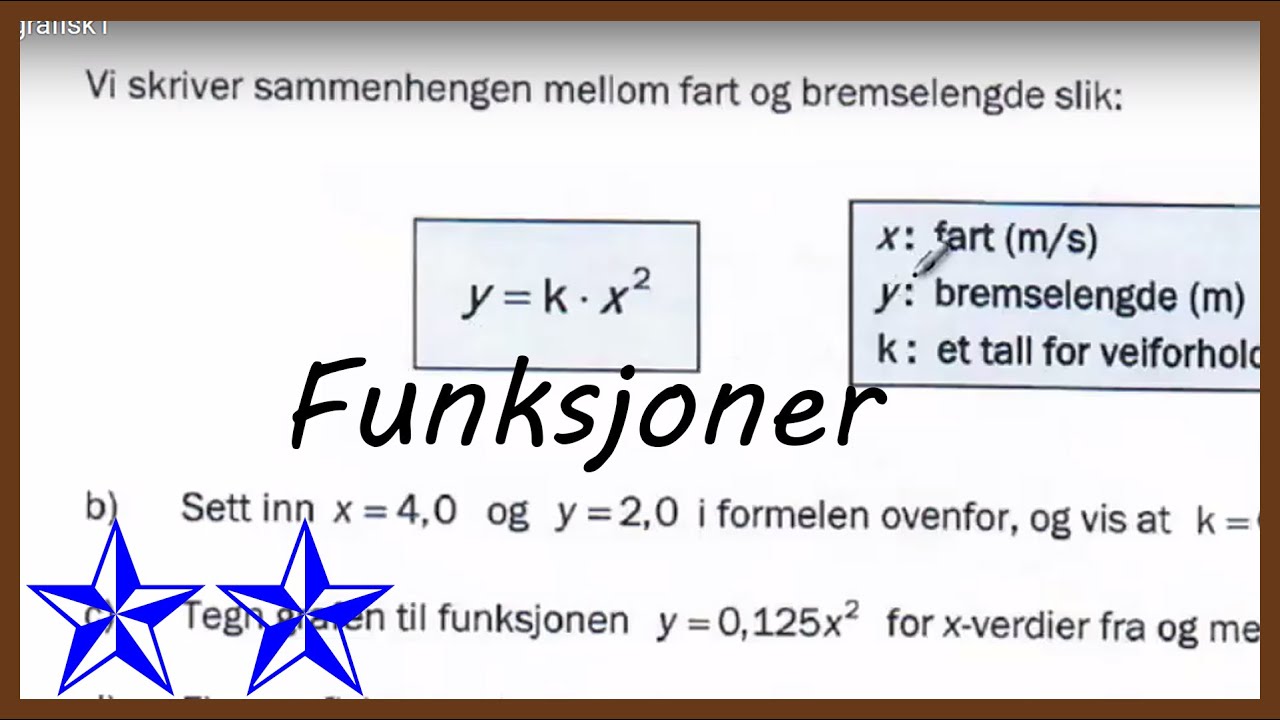 Funksjoner. Regning og grafisk løsning - YouTube