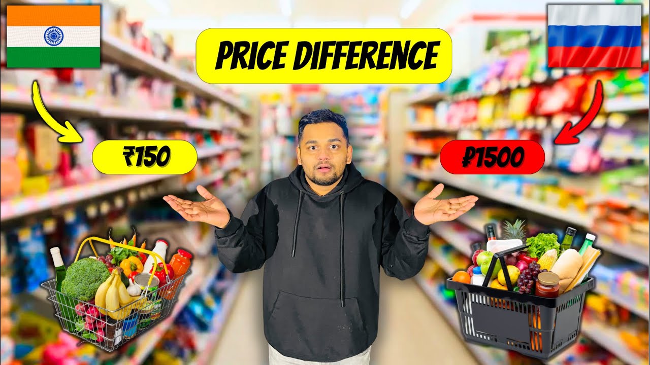 "Shocking Grocery Price Differences Between India 🇮🇳 and Russia!"🇷🇺 ...