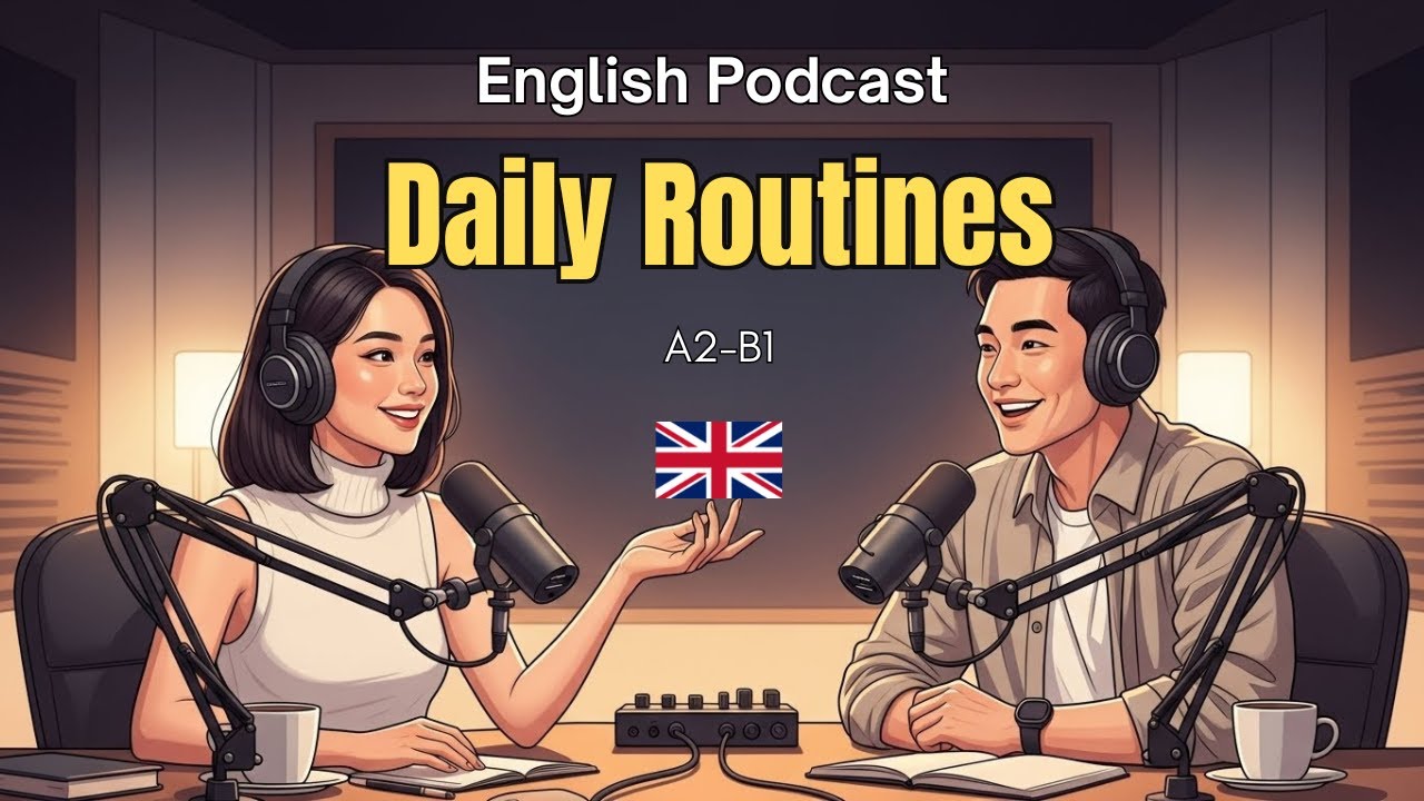 How to Talk About Your Daily Routine in English | A2–B1 Listening ...