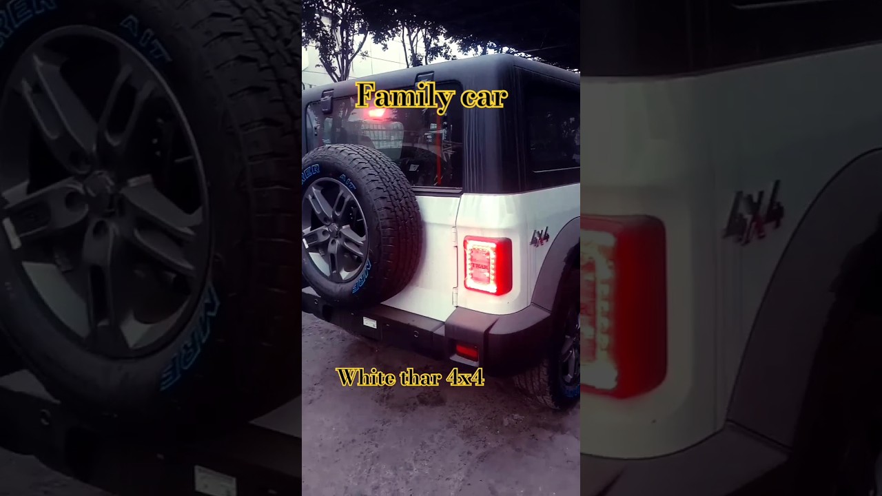 Mahindra Thar 4x4 white colur Thar Rwd 4x2 petrol Thar vs diesel thar ...