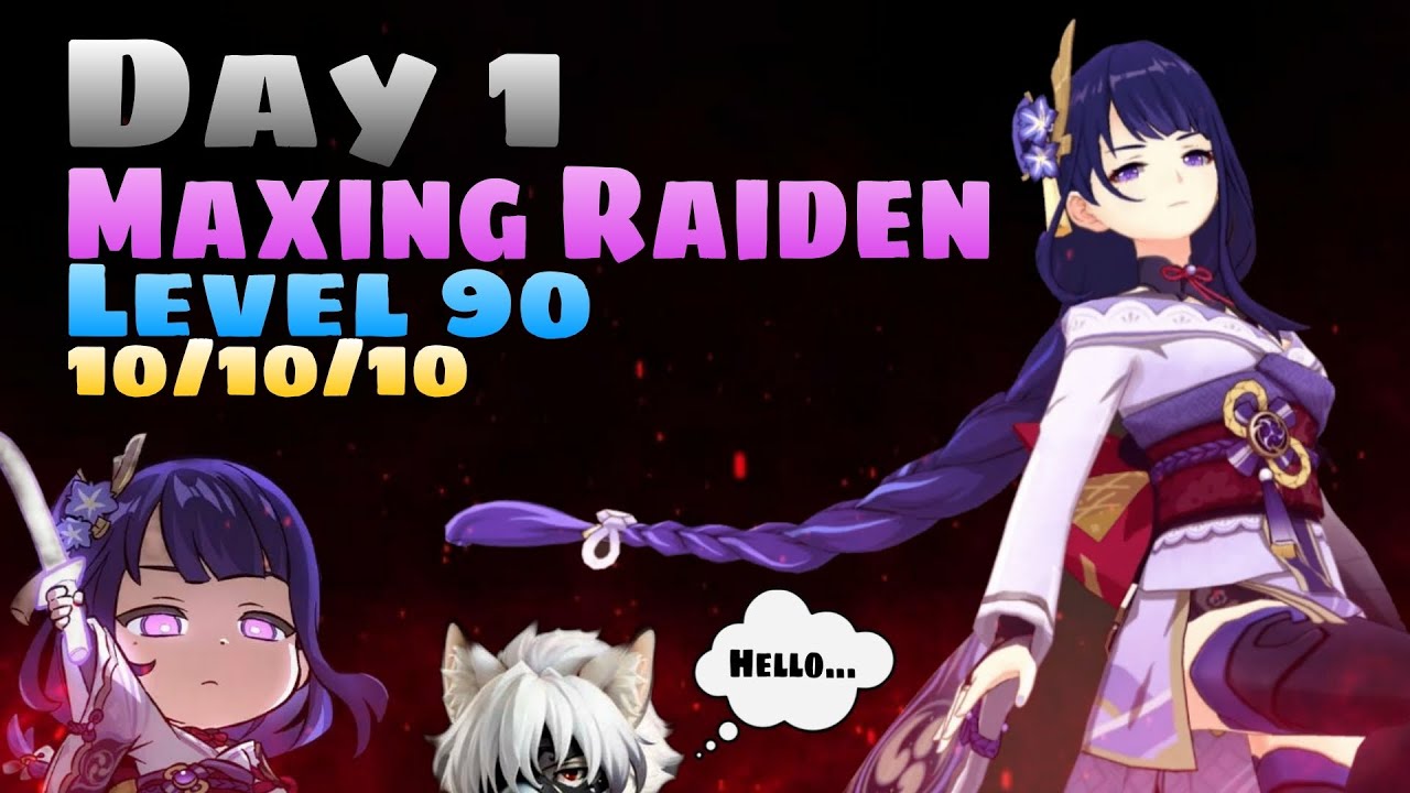 Maxing Raiden Day 1 | Genshin Impact - YouTube