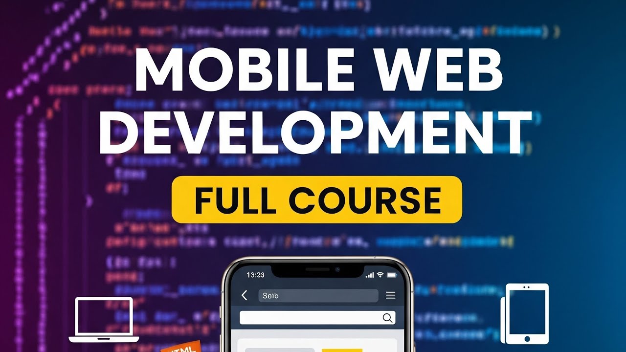 Mobile Web Development Full Course for Beginners (2025) - HTML, CSS, JavaScript - YouTube