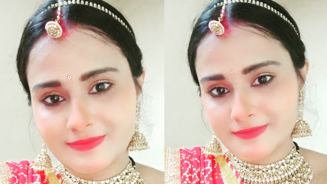 Traditional marwadi look tutorial step by step | Rajasthani newly bride ...