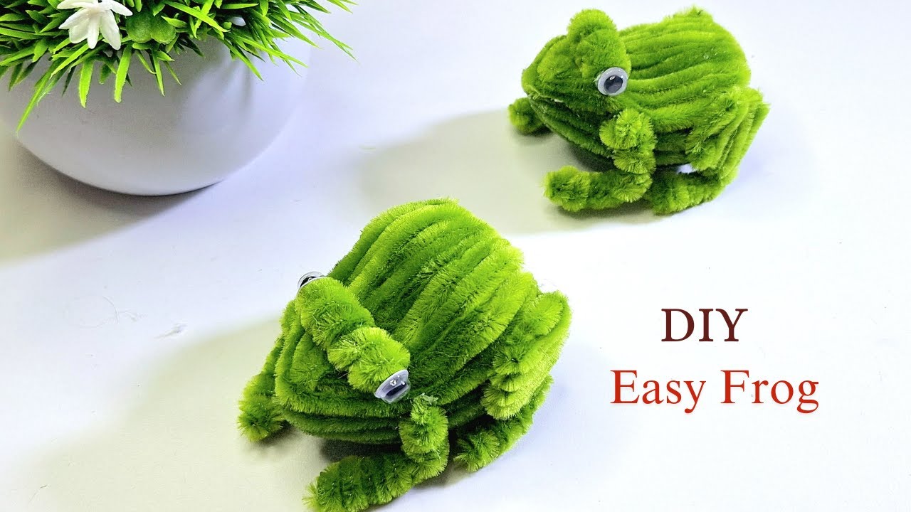 CREATE Your Own Adorable Pipe Cleaner FROG - YouTube