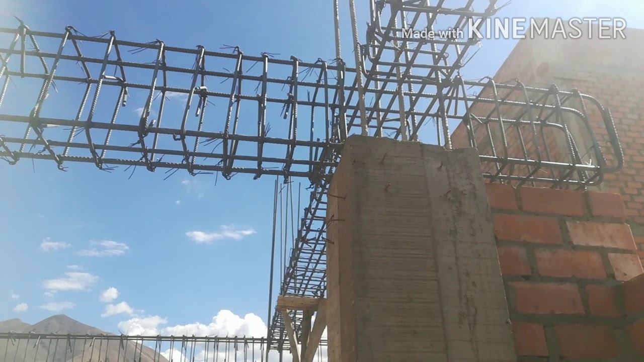 Armado de acero de vigas principales y chatas, Distribución . - YouTube