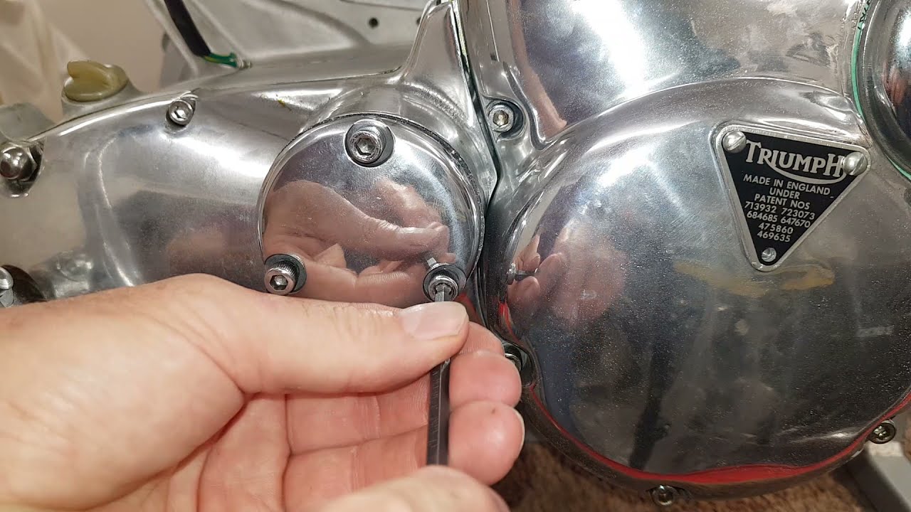 Triumph Trident T160 Engine Rebuild. Part 42. Fitting the Outer Primary ...