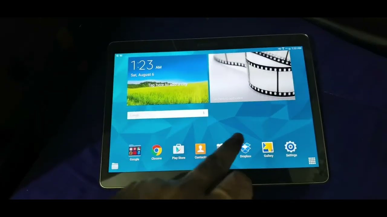Hard reset Samsung SM-T800 - YouTube