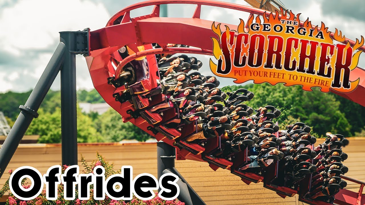 (4K) Georgia Scorcher Offrides-Six Flags Over Georgia - YouTube