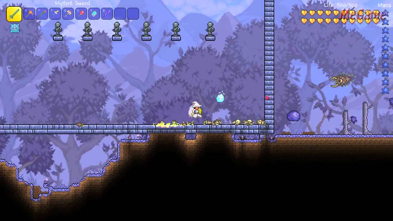 Terraria Weapon Guide: Mythril Sword - YouTube