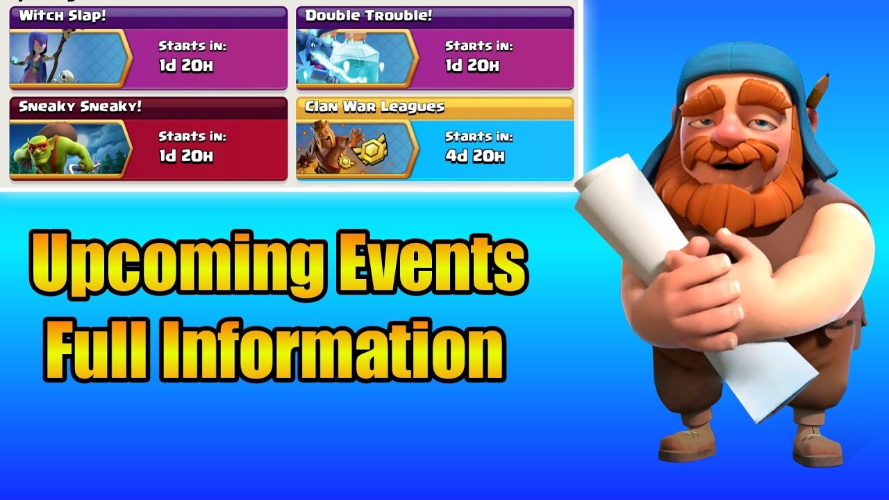 Coc Upcoming Event Reward | Coc Witch Slap,Double Trouble And Sneaky ...