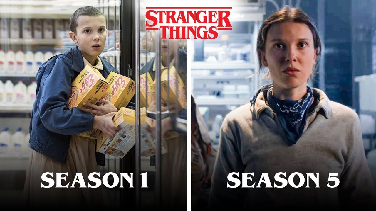 Stranger Things Season 1 vs Season 5 - YouTube