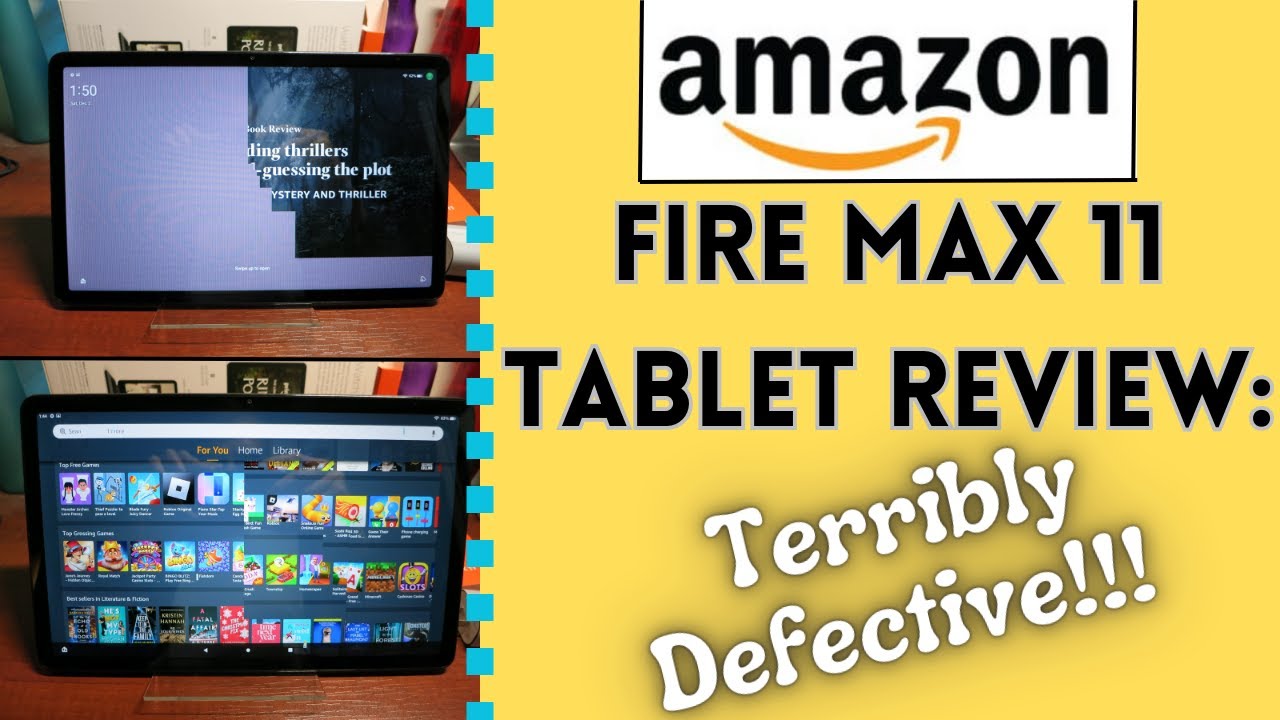 Amazon Fire Max 11 Tablet Review: TERRIBLY DEFECTIVE!!! - YouTube