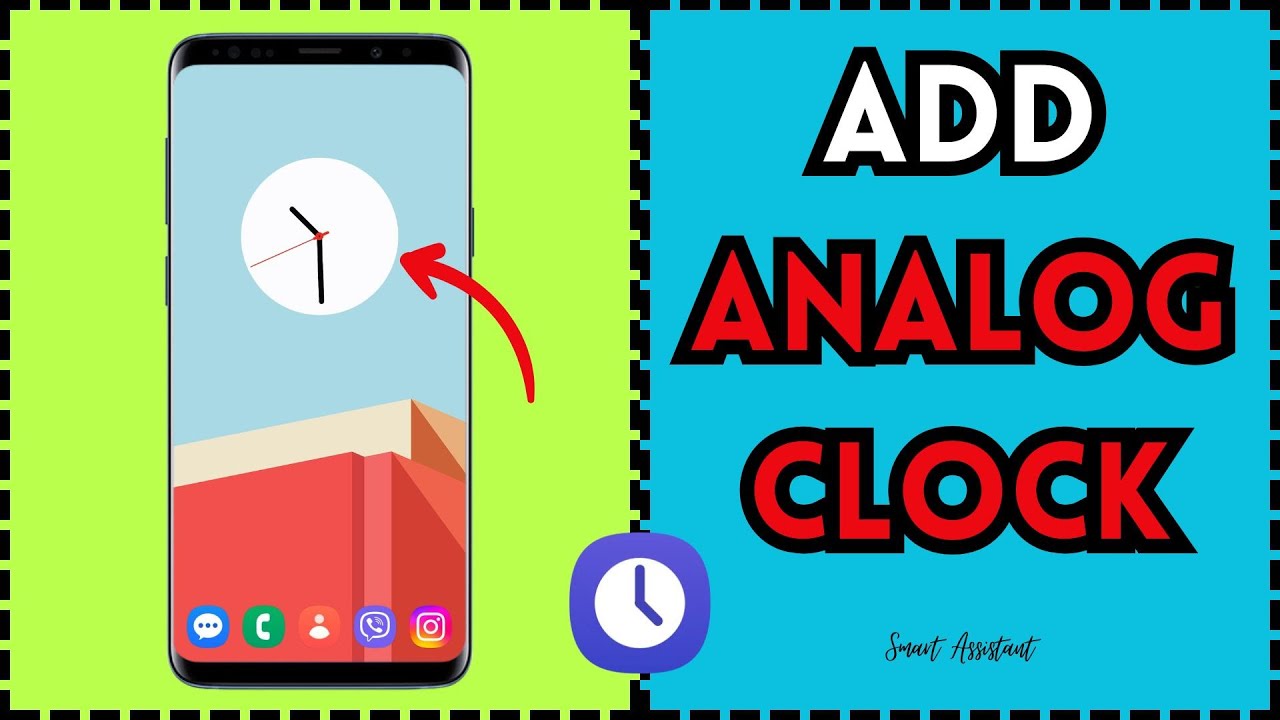 How to Add an Analog Clock to the Home Screen on a Samsung Galaxy Phone ...