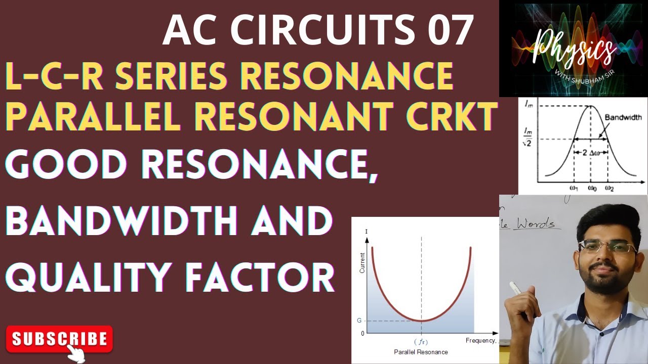 AC Circuits 07 II LCR Series Resonance, Bandwidth, Q Factor II Parallel ...