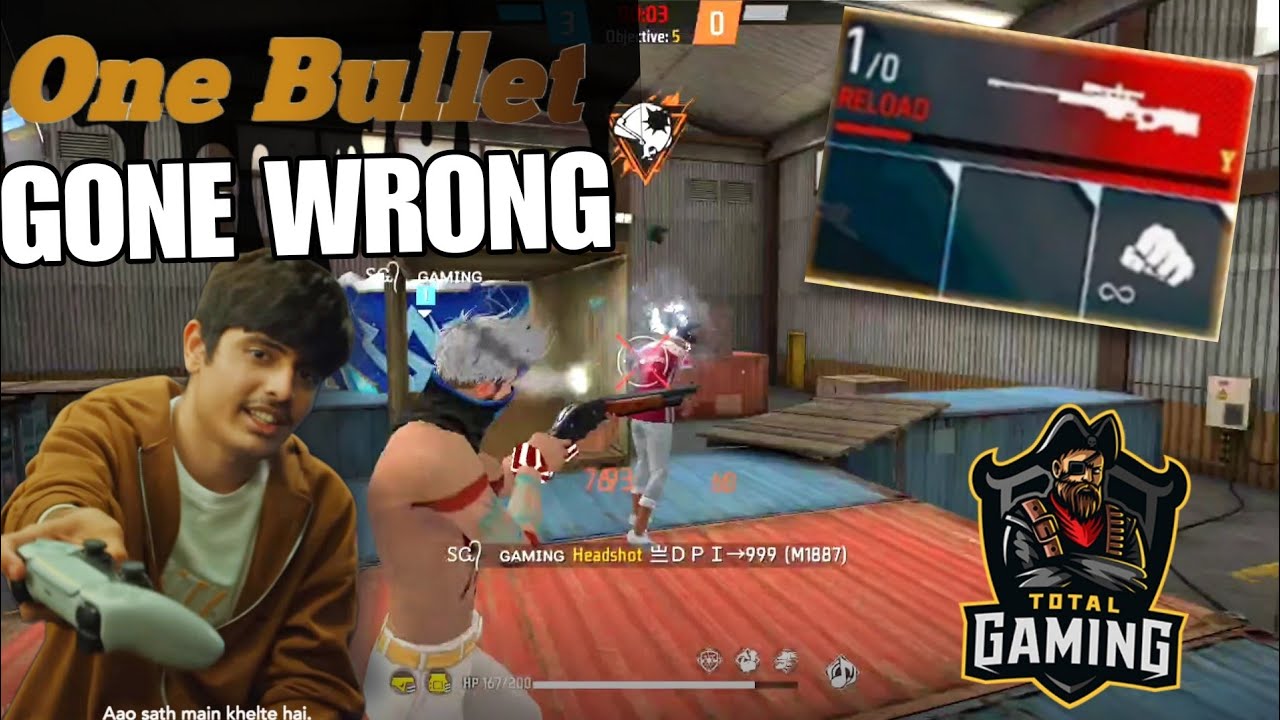 Lone Wolf With Ajju Bhai | One Bullet Challenge| Total Gaming Face ...