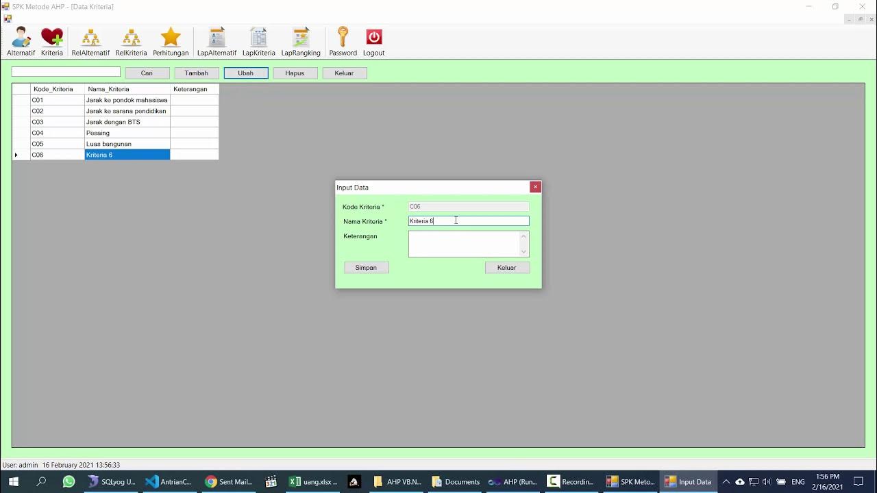 Source Code SPK Metode AHP VB.Net - YouTube