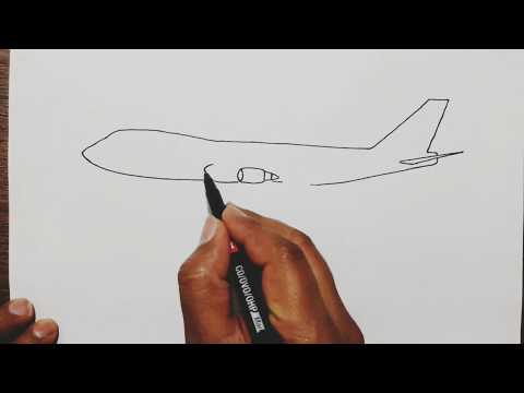 How to draw Boeing 747
