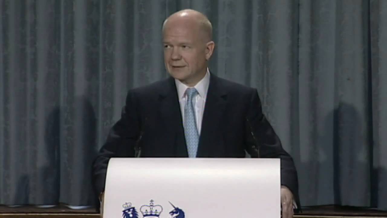 Hague urges UK global influence - YouTube