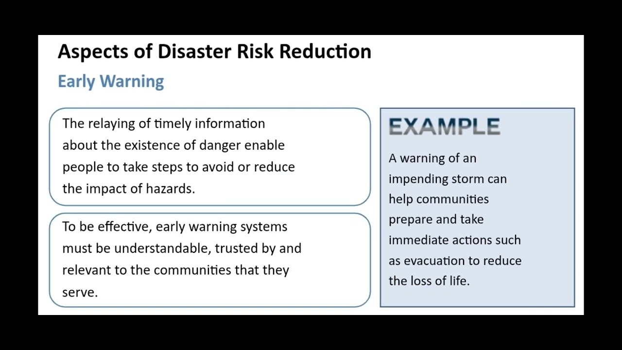 Recognizing the importance of DRR on One's life. - YouTube
