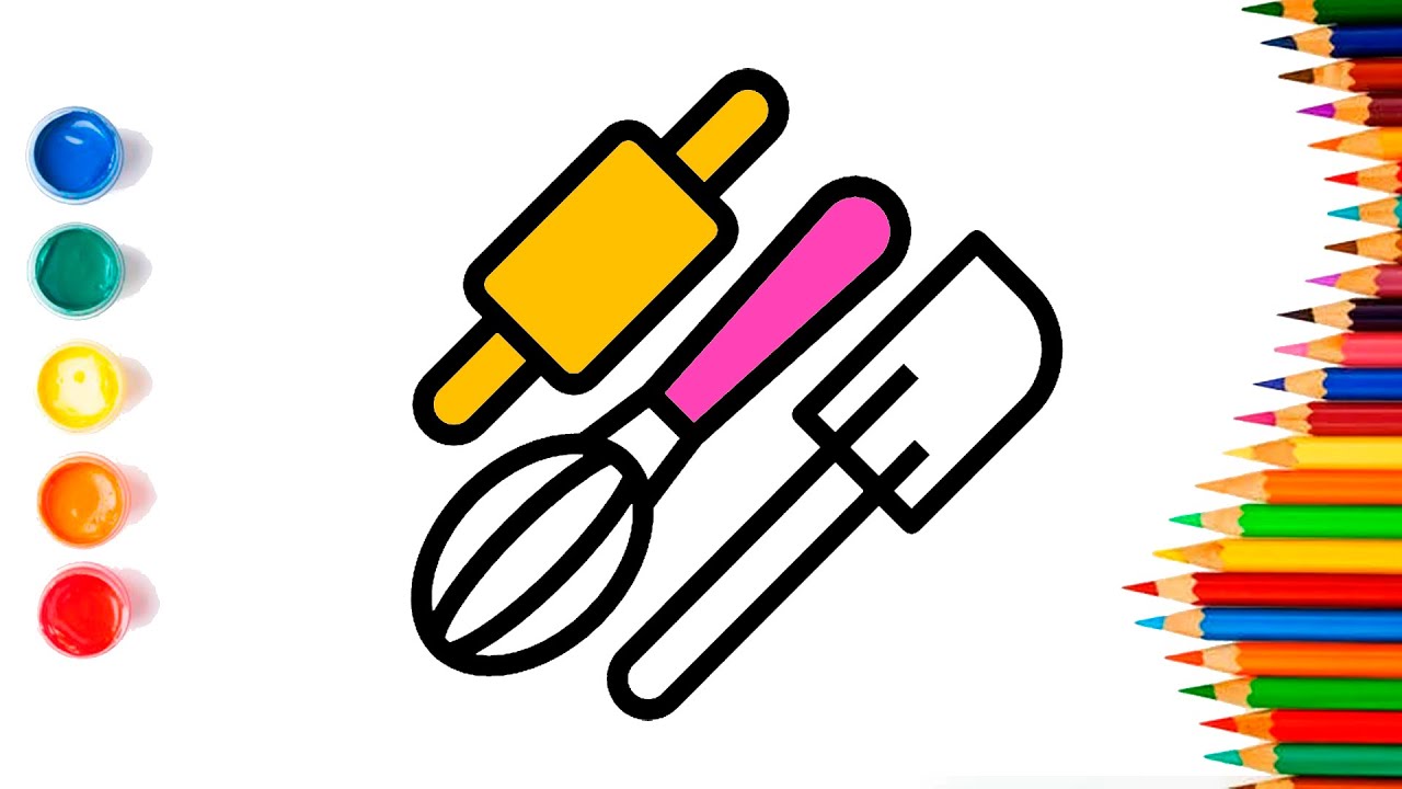 How to draw DOUGH 🍴🍰🍲/ DRAW DOUGH / Coloring DOUGH - YouTube