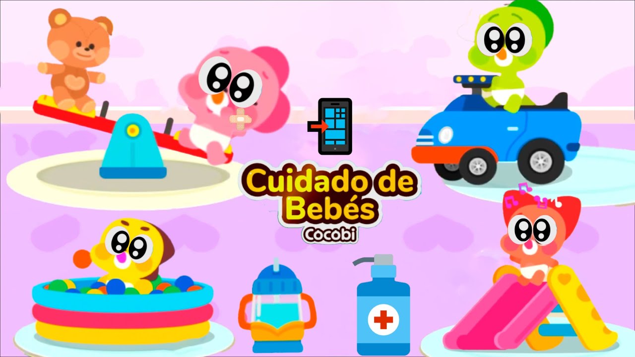 Cuidado de 4 BEBÉS CÓCÓBI App para niños para cuidar Bebés - YouTube