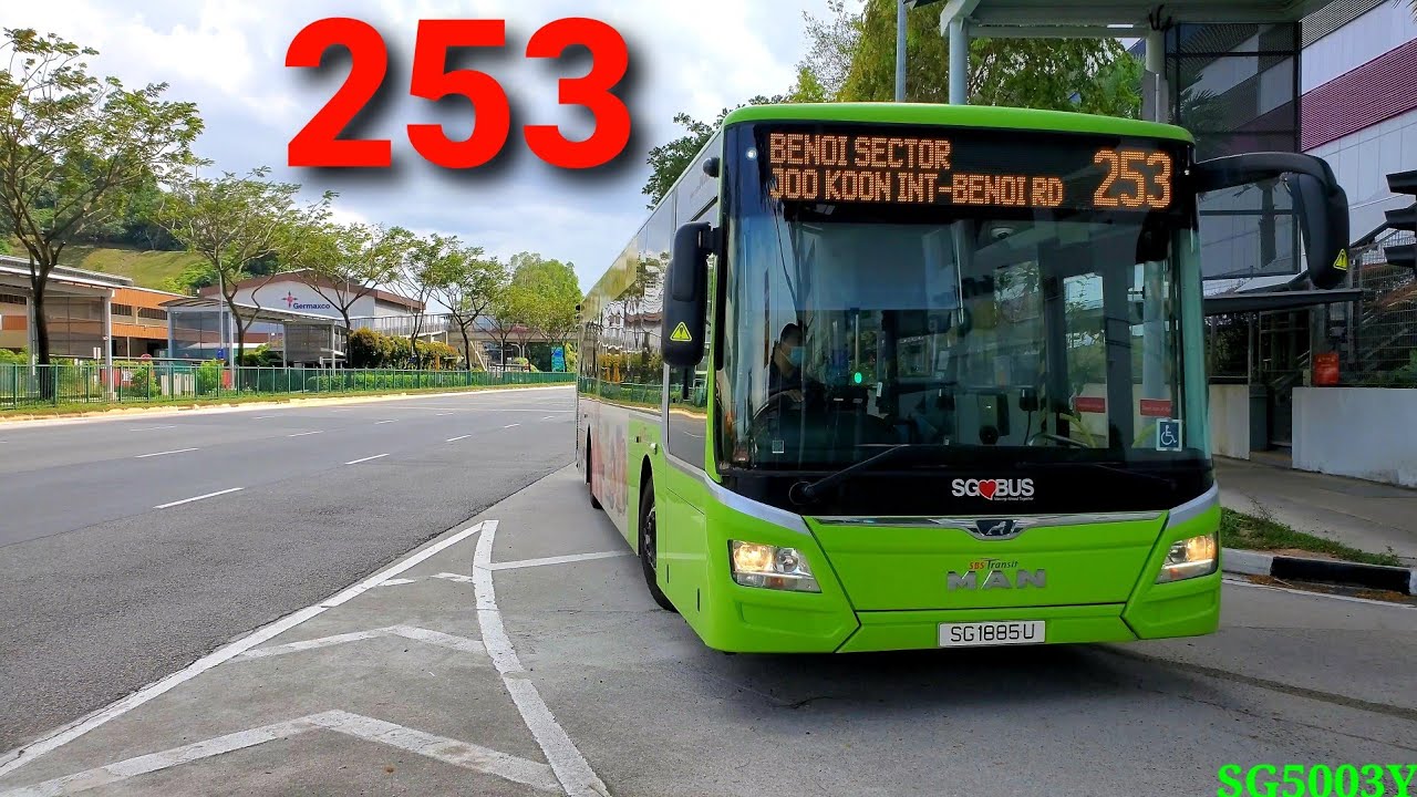 SBST Bus Services 253 [MAN NL323F A22 E6][Full Trip Loop] - YouTube