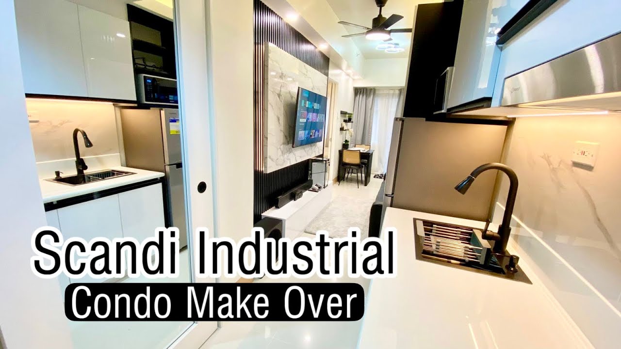 Scandi - Industrial Condo Makeover | Living Big in Small Condo - YouTube