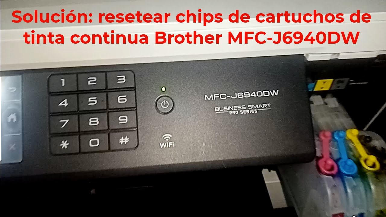 Resetear chips de impresora Brother MFC-J6940DW - YouTube