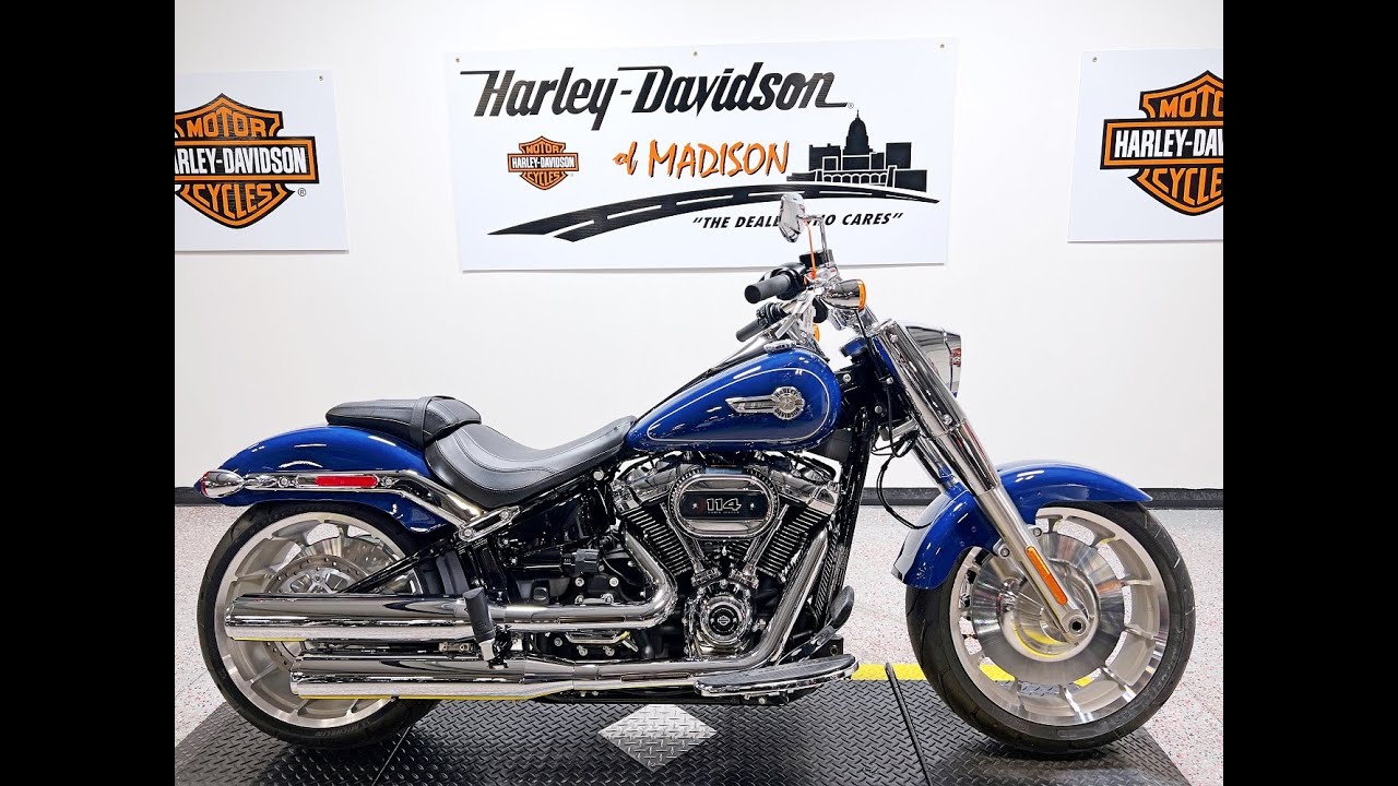 2023 Harley Davidson Softail Fat Boy 114 FLFBS BRIGHT BILLIARD BLUE ...