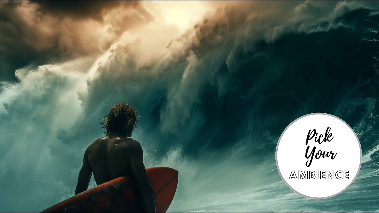 Surf's Up! Unwind with the Deep Rumbling Sound of Epic Waves Crashing 🌊 ...