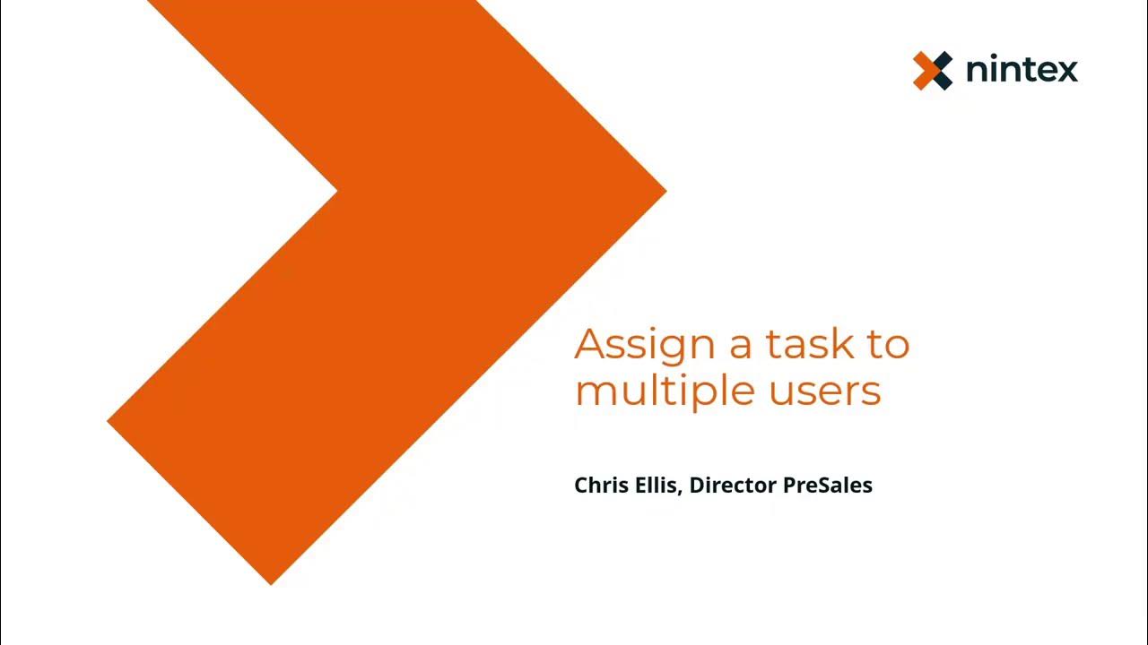 Assign a Task to Multiple Users in Nintex Workflow Cloud - YouTube