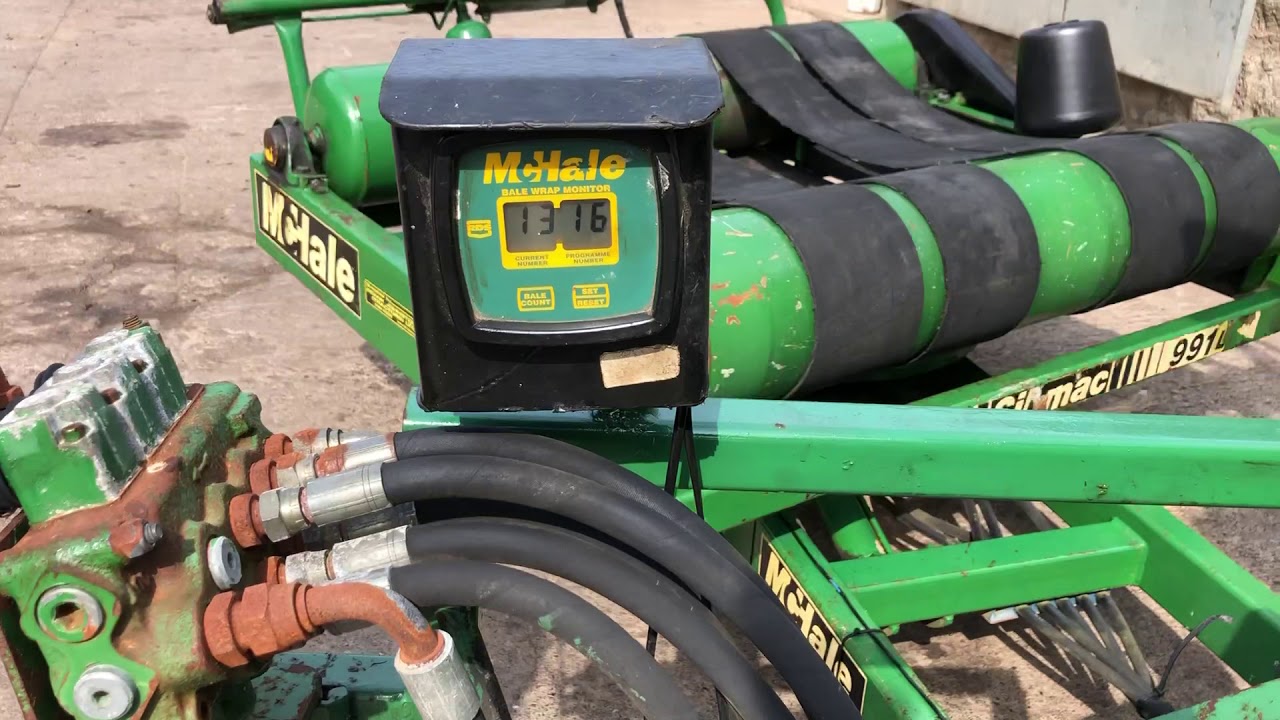 McHale bale wrapper - YouTube
